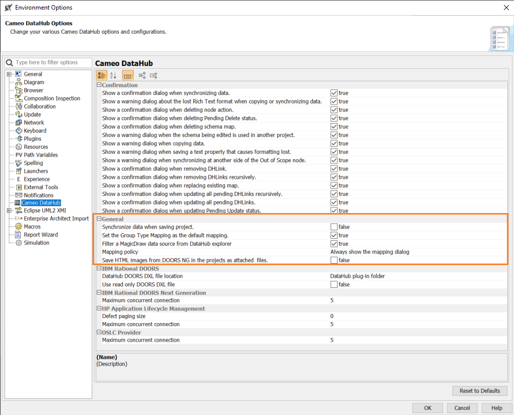 General - Cameo DataHub 19.0 SP2 - No Magic Documentation